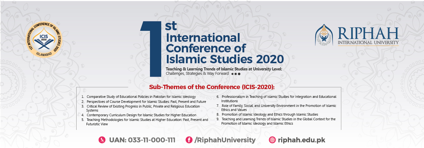 1st Online International Conference of Islamic Studies 2020 – 2nd ...