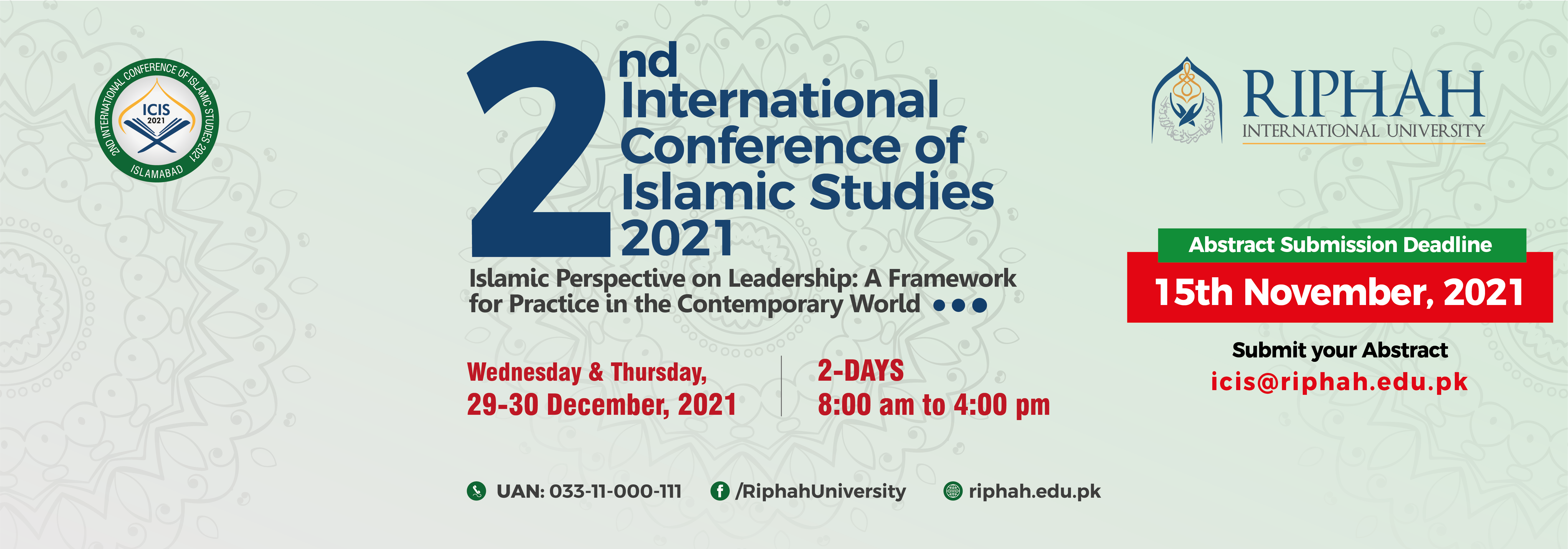 2nd International Conference of Islamic Studies – 2nd International ...